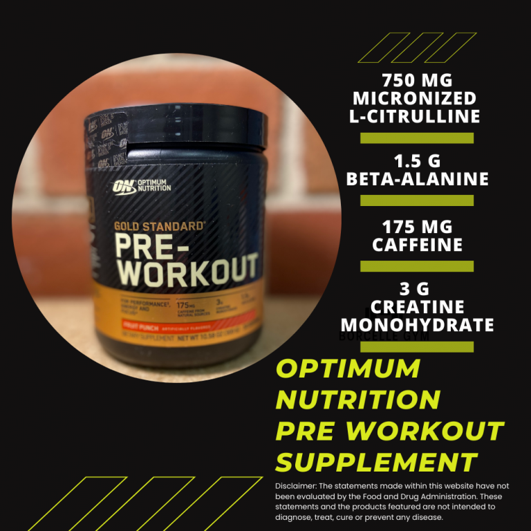 Optimum Nutrition Gold Standard Pre-Workout Drink Supplement Review ...